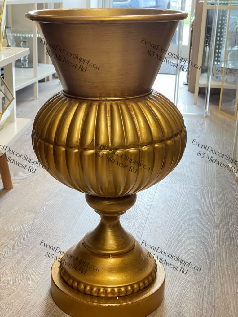 Gold Classical Flower Pots - Event Decor Supply