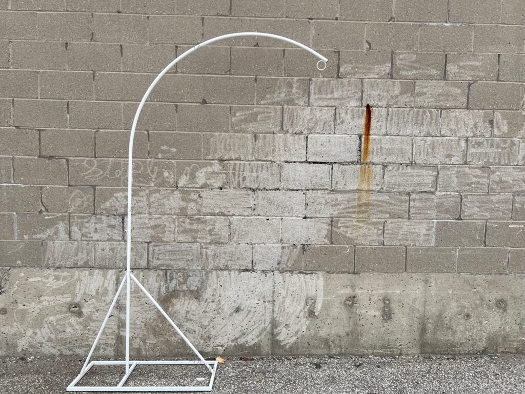 Iron Stand Frame White Metal Arch for Hanging Chandelier - Event Decor ...